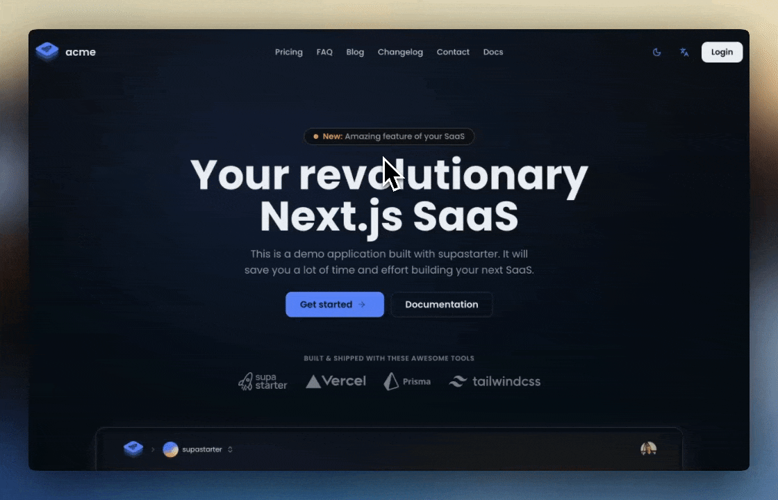 Next.js SaaS starter kit - supastarter | supastarter - SaaS starter kit for Next.js, Nuxt and ...